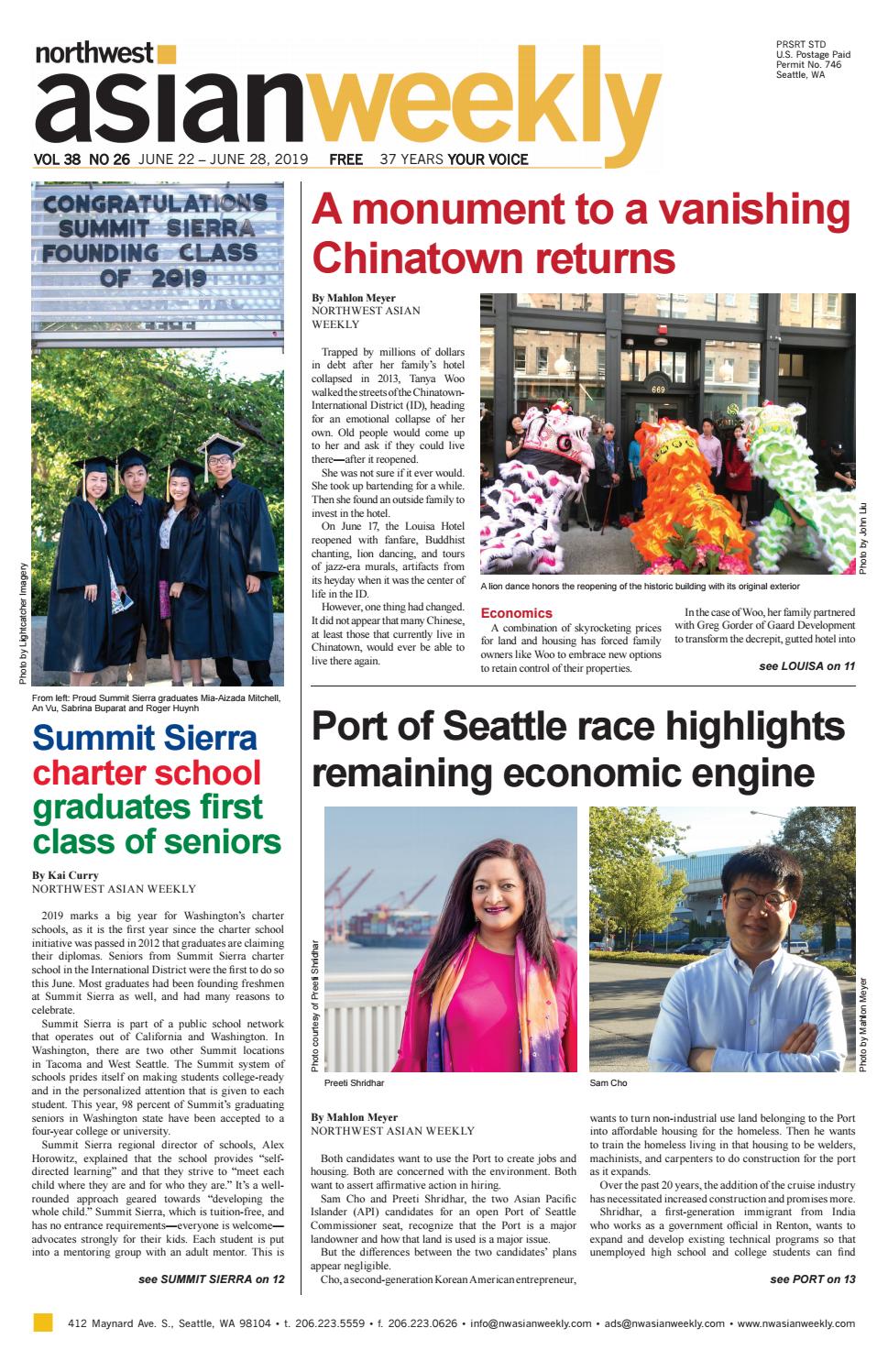 VOL 38 NO 26 | JUNE 22 - JUNE 28, 2019 by Northwest Asian Weekly - Issuu