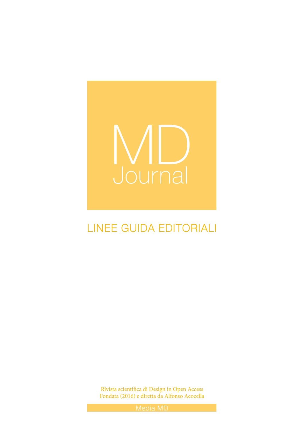 MD Journal linee guida editoriali by md material design - Issuu