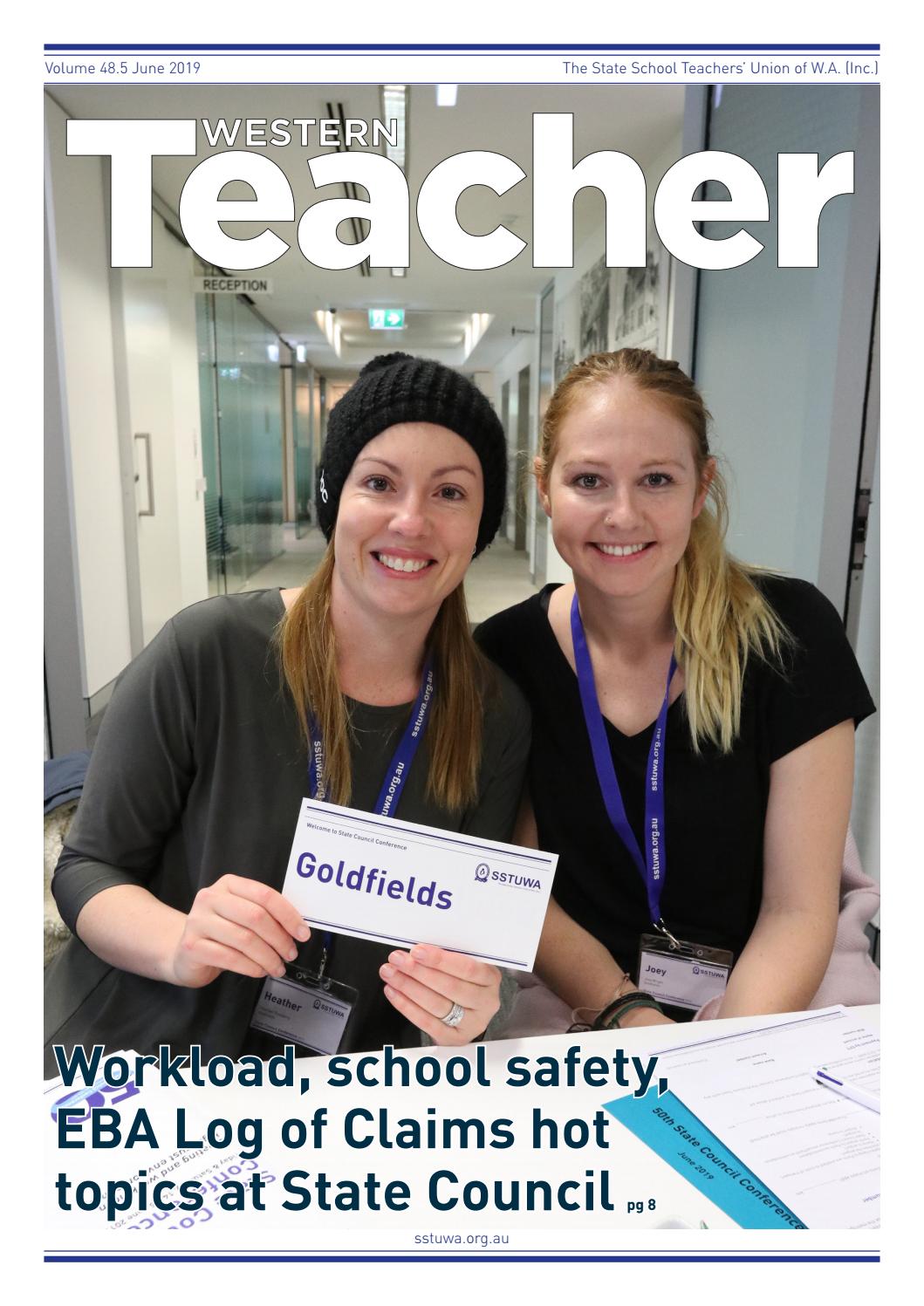 Western Teacher - Volume 48.5 - June 2019 by SSTUWA - Issuu