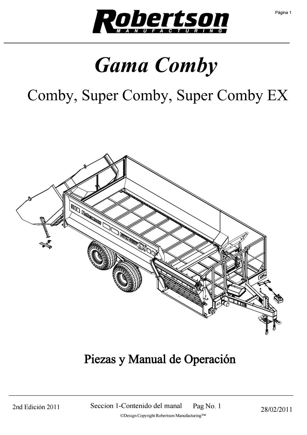 Comby Range Instruction Manual | Spanish by Hustler Equipment - Issuu