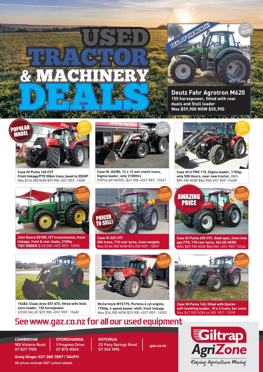 Giltrap AgriZone July Used Tractors & Farm Machinery Flyer by Giltrap ...
