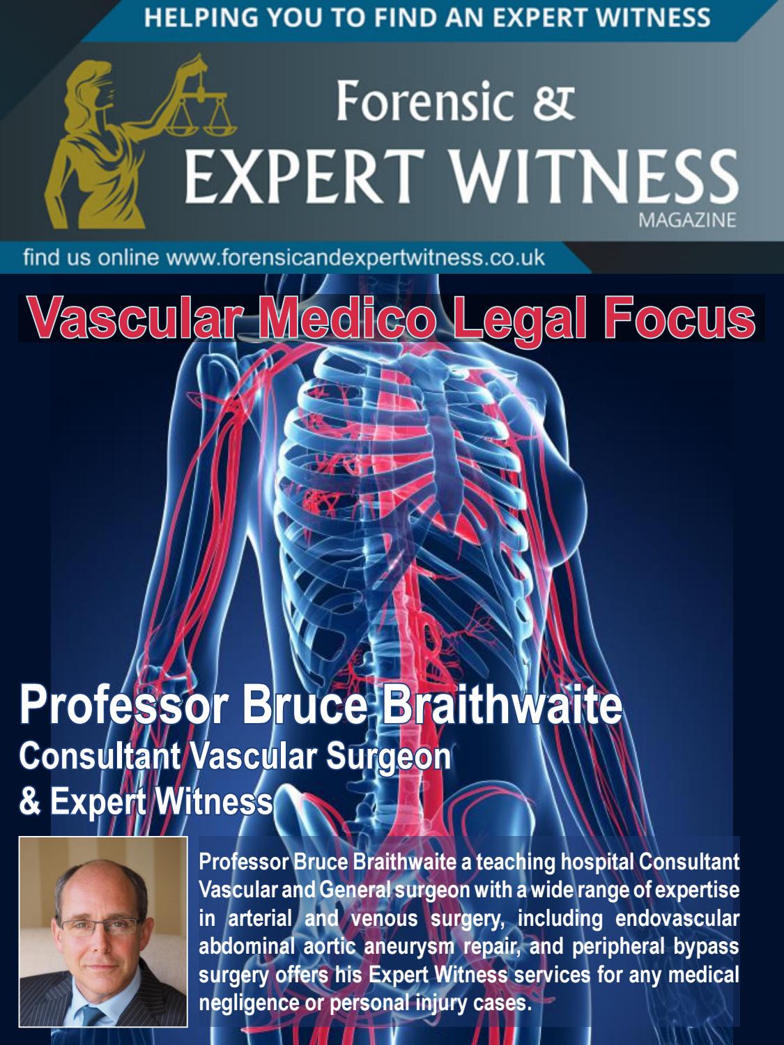 Forensic & Expert witness Vascular Focus 2019 by Federation of Forensic ...