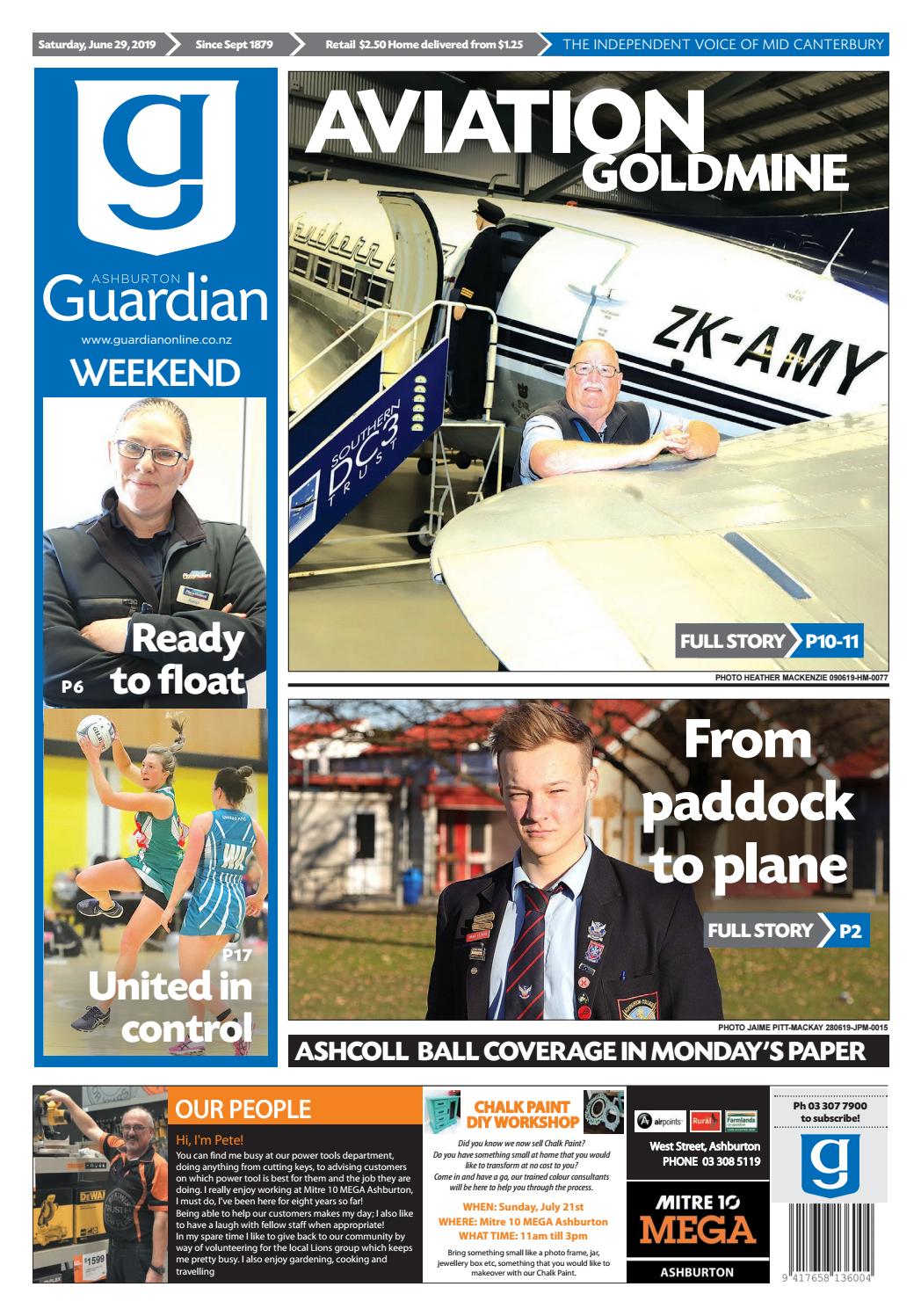 Ashburton Guardian, Saturday, June 29, 2019 by Ashburton Guardian - Issuu