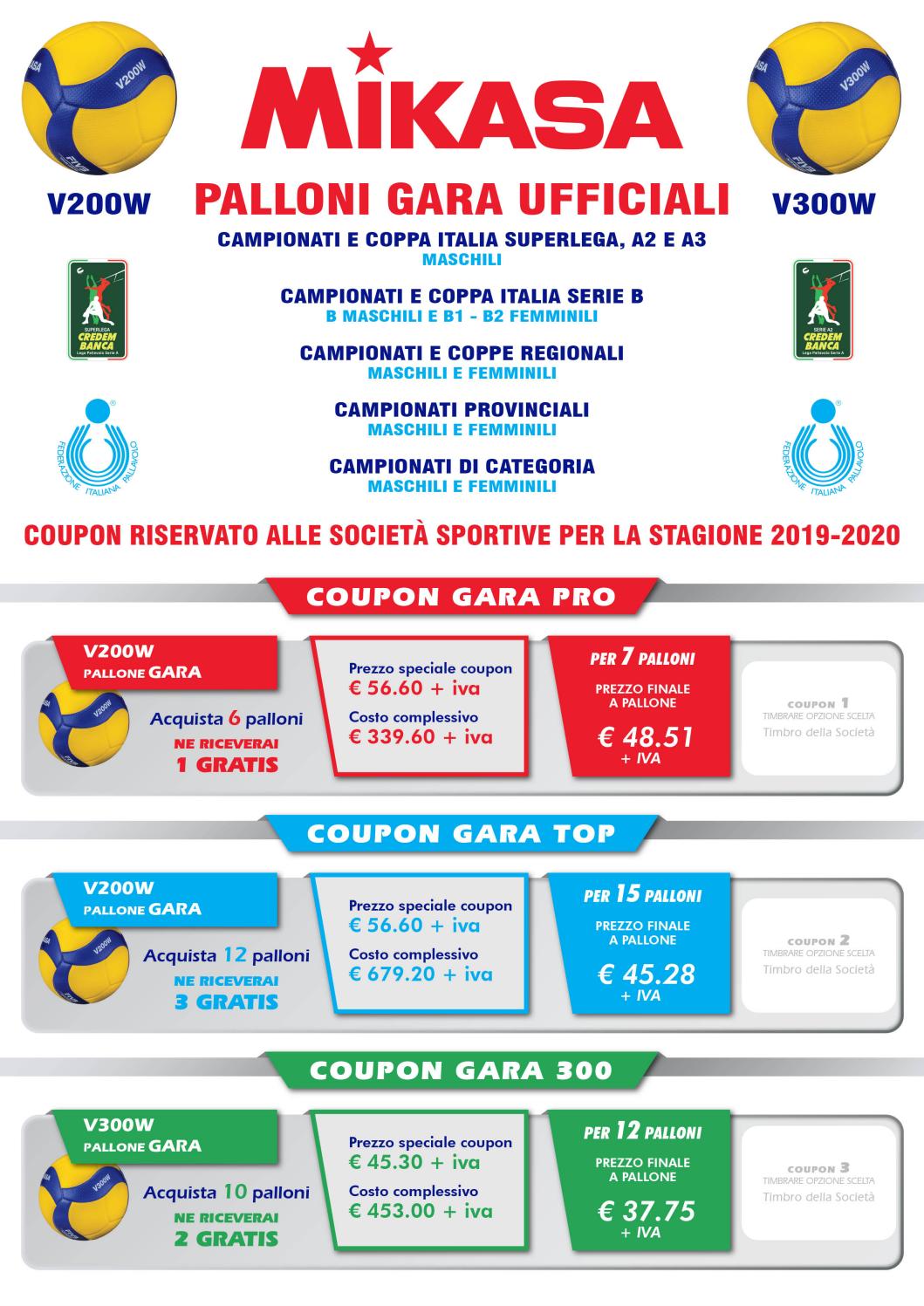 V200W, V300W e V320W|MIKASA COUPON 2019 by SG&B | A Sports Company - Issuu