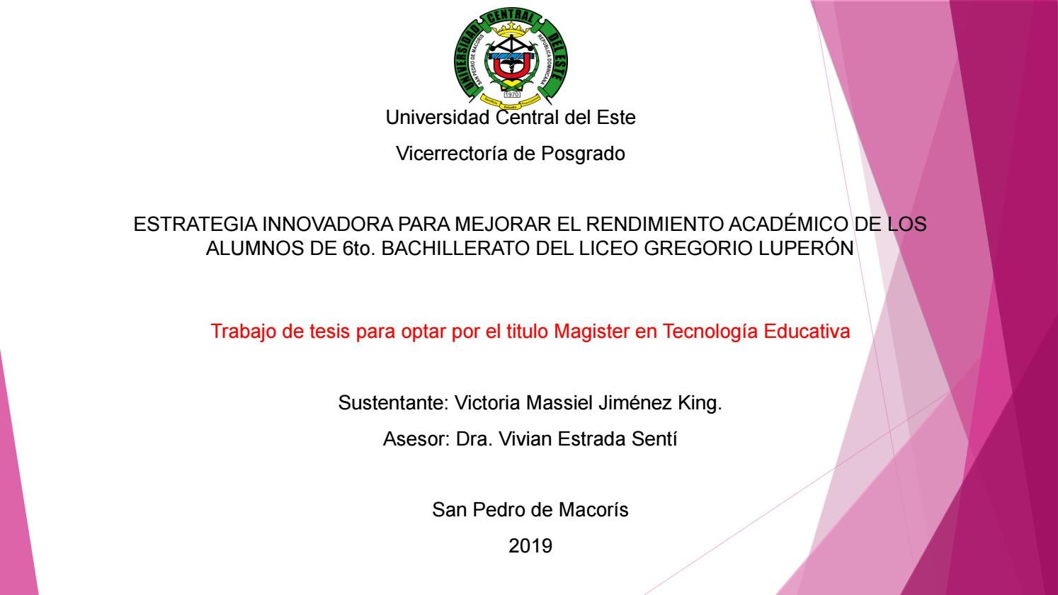 Presentación de Tesis by Victoria Jimenez - Issuu