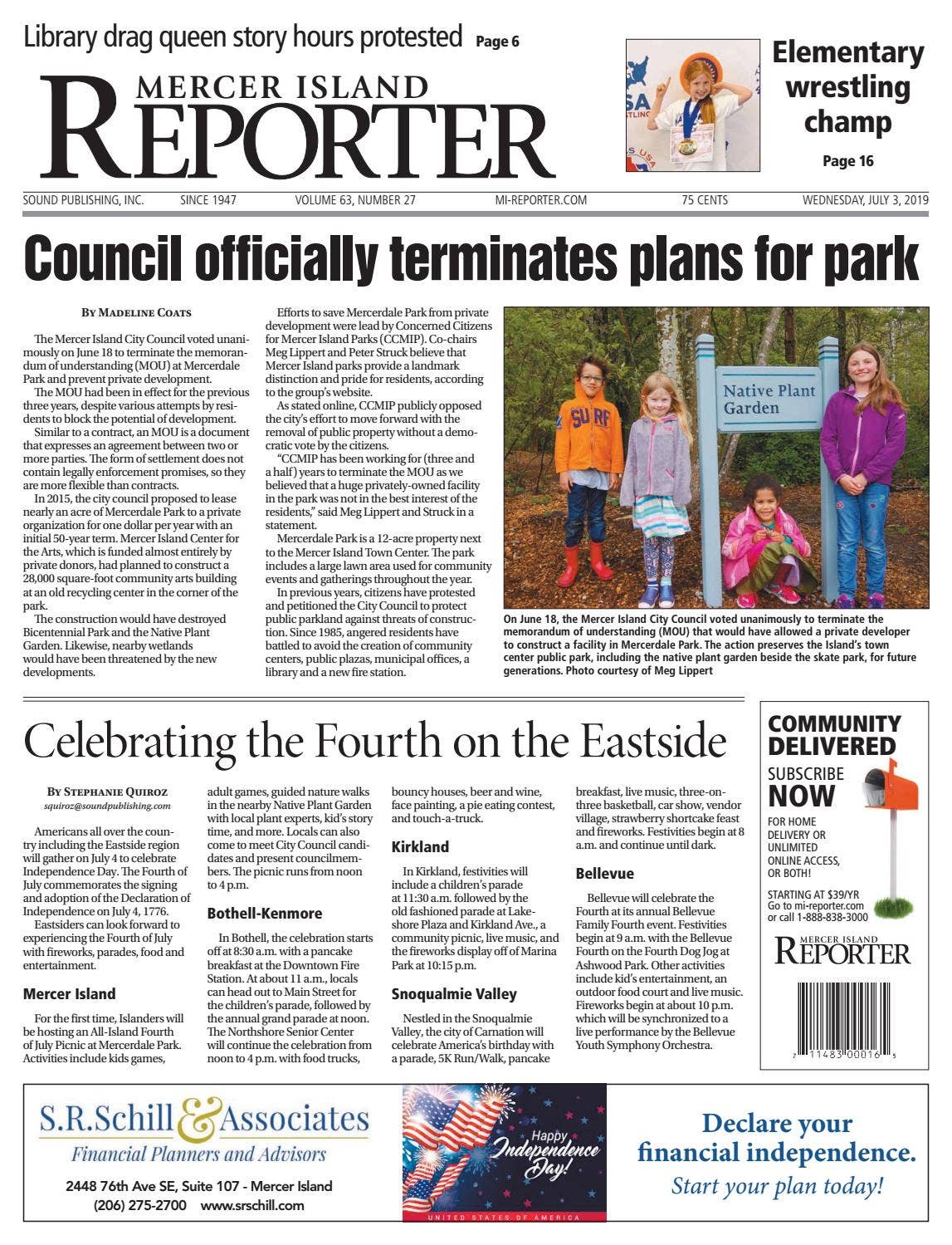 Mercer Island Reporter, July 03, 2019 by Sound Publishing - Issuu