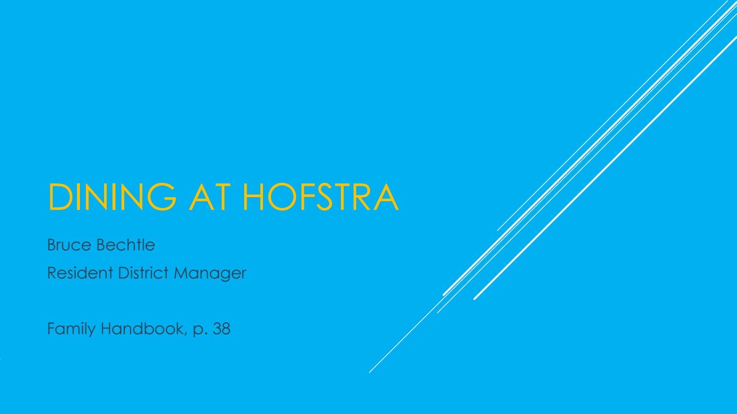Dining at Hofstra by Hofstra University - Issuu