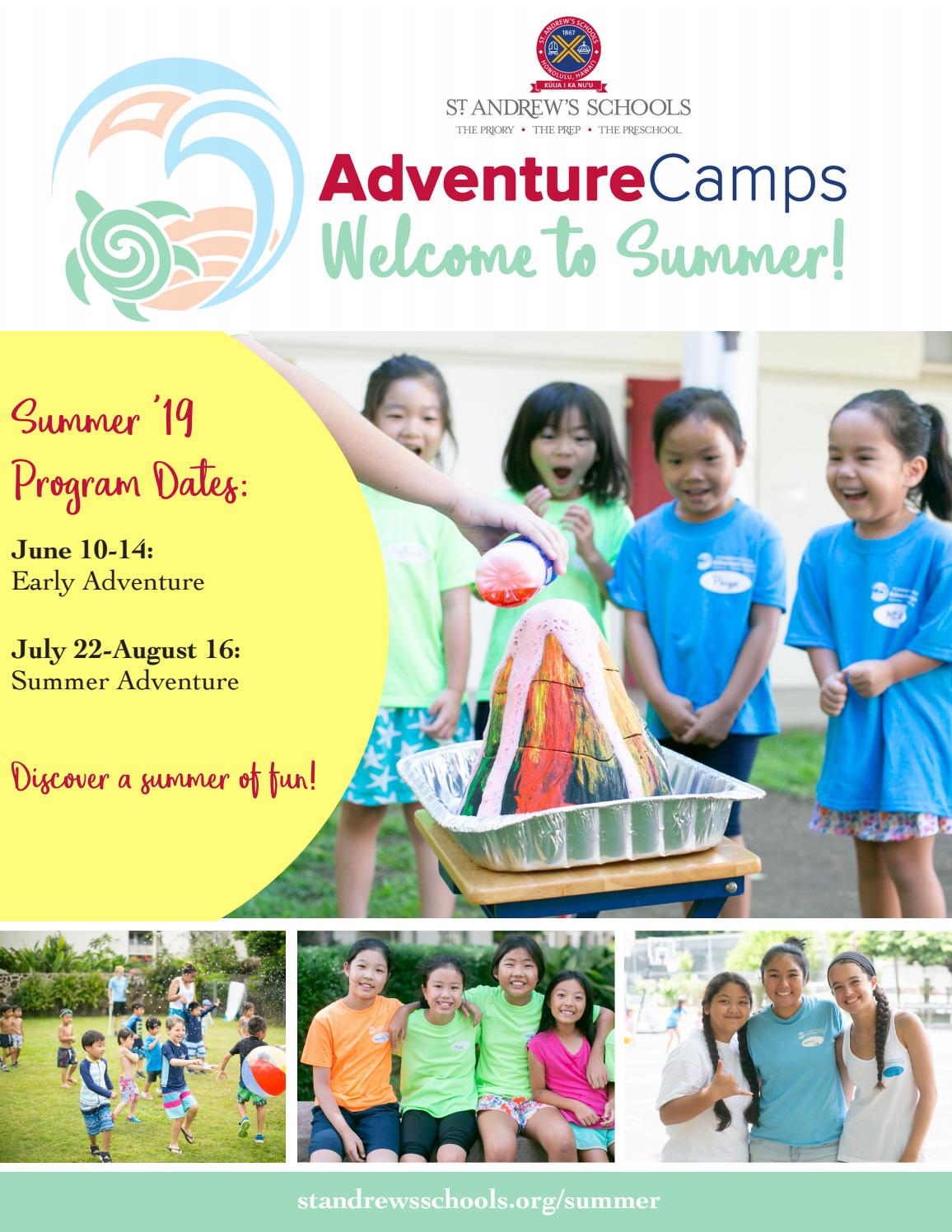 Summer Adventure 2019 Program by St. Andrews Schools - Issuu