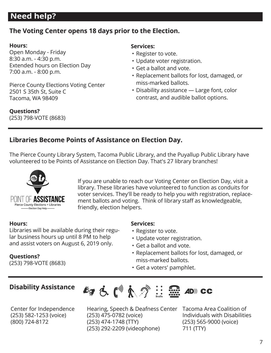 Voters' Pamphlet - August 6, 2019 Primary Election by Pierce County - Issuu