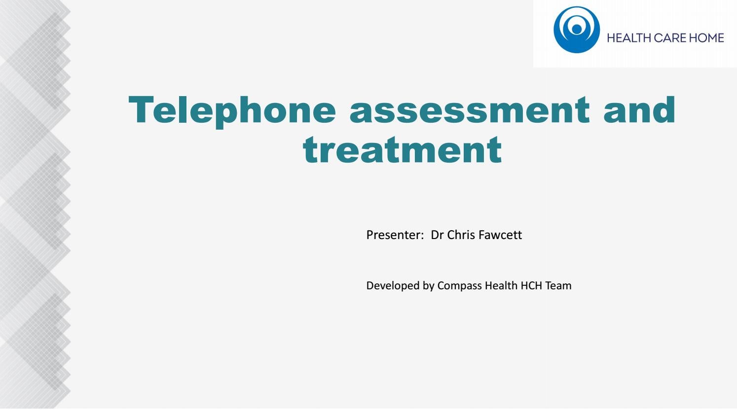 Telephone Assessment and Treatment Tauranga 2019 by WBOP PHO - Issuu