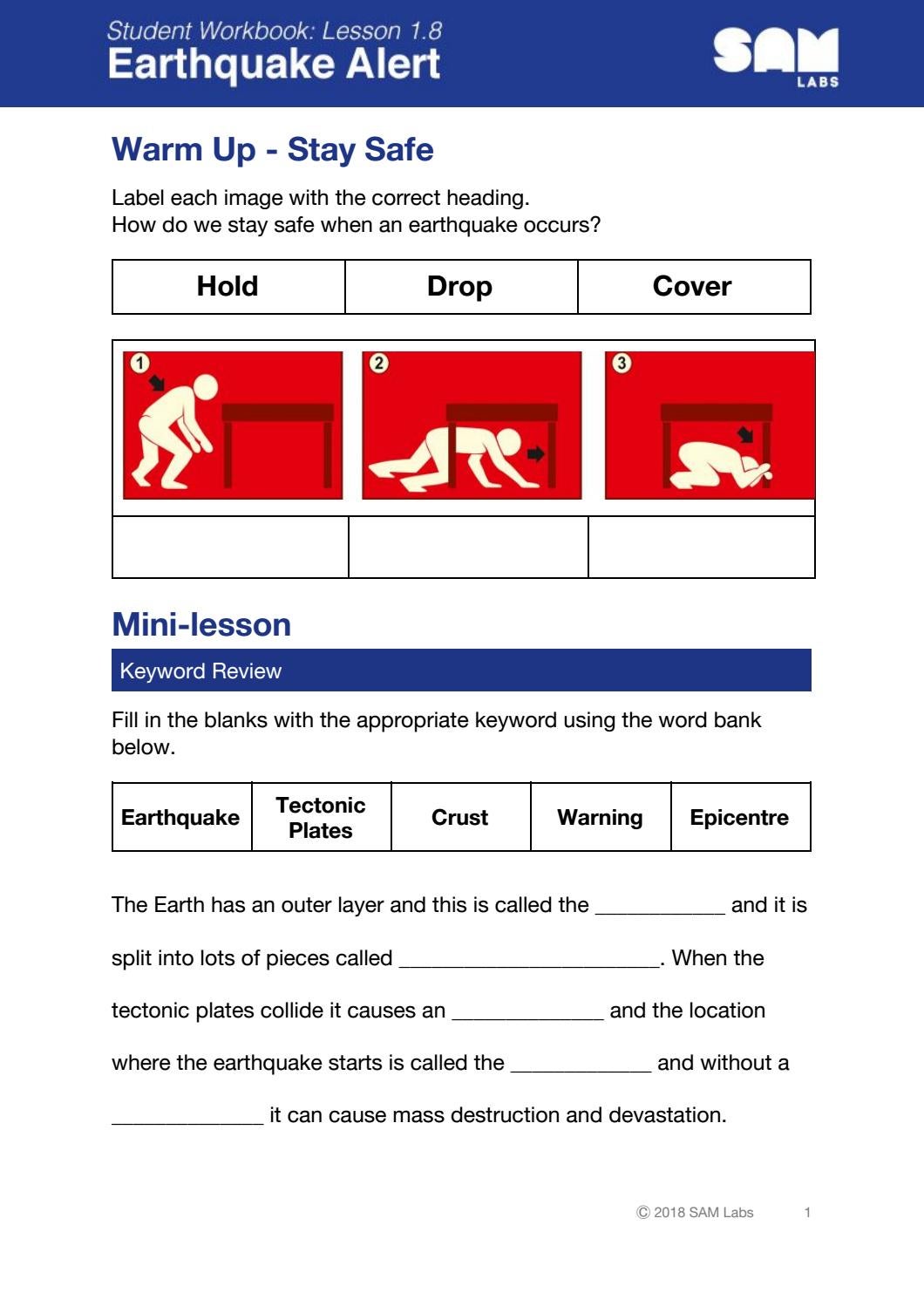 Earthquake Alert - Student Workbook by ETC Educational Technology ...