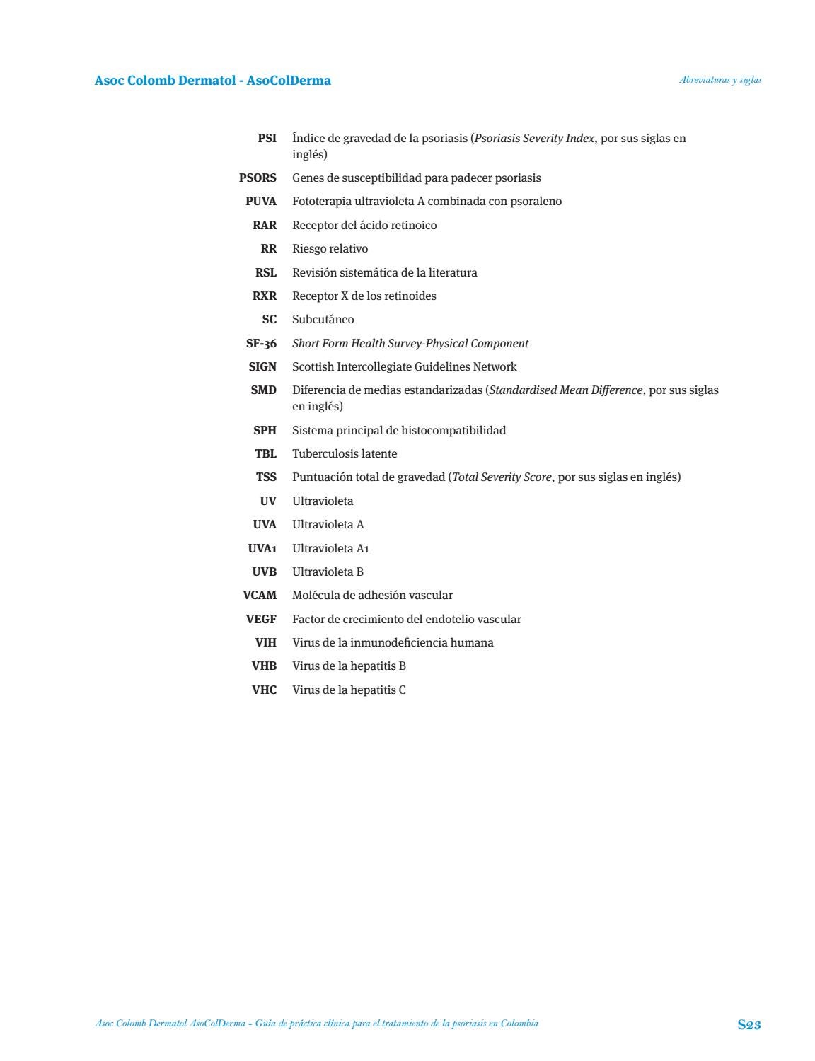 Guía de práctica clínica para el tratamiento de la psoriasis en ...