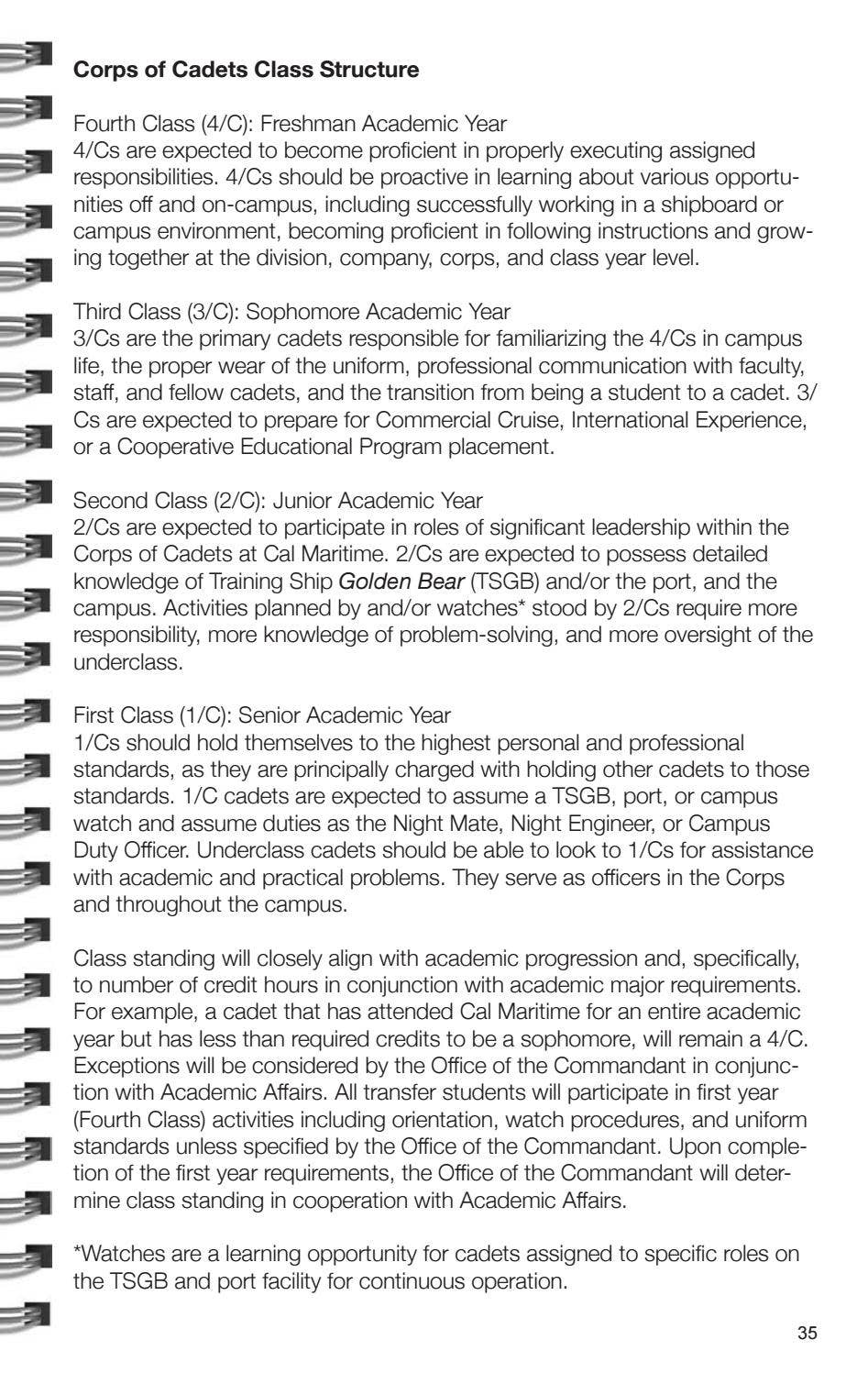 Cal Maritime Cadet Handbook 2019-20 by California State University ...