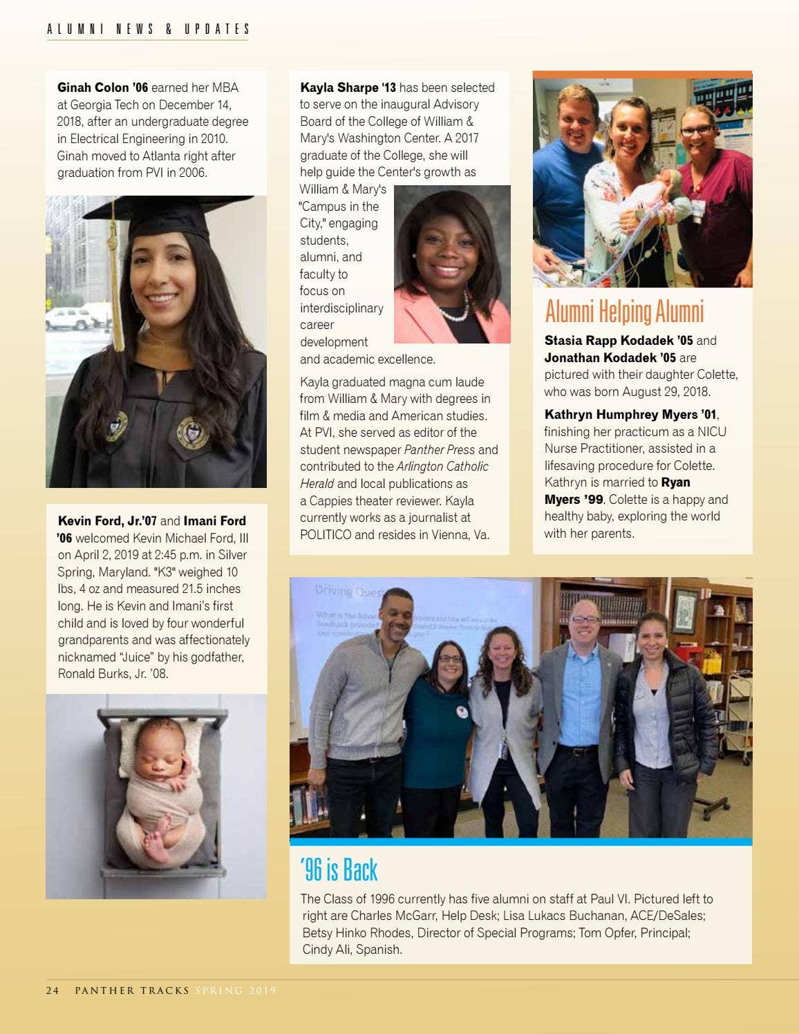 PVI Panther Tracks Spring 2019 by St. Paul VI Catholic High School - Issuu