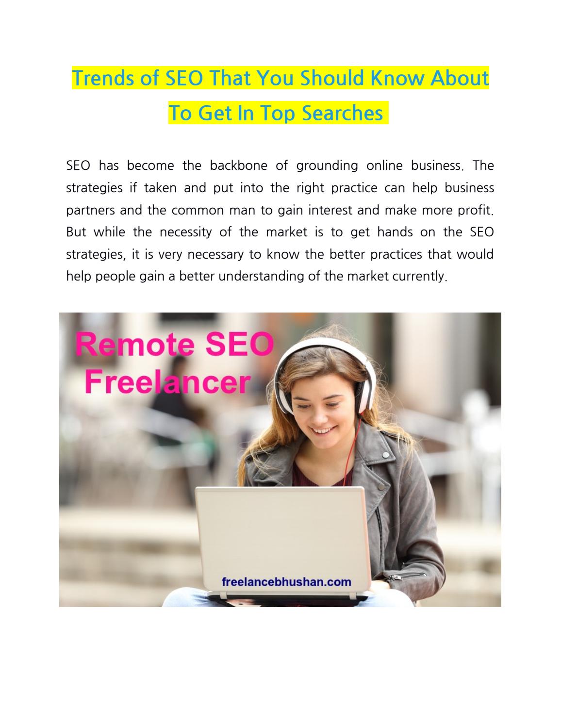 Trends of SEO That You Should Know About To Get In Top Searches by ...