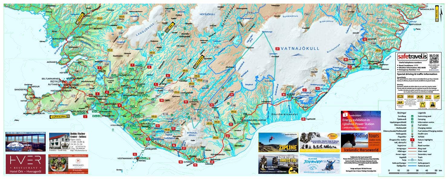 South Iceland - The official tourist map 2019/2020 by Markaðsstofa ...