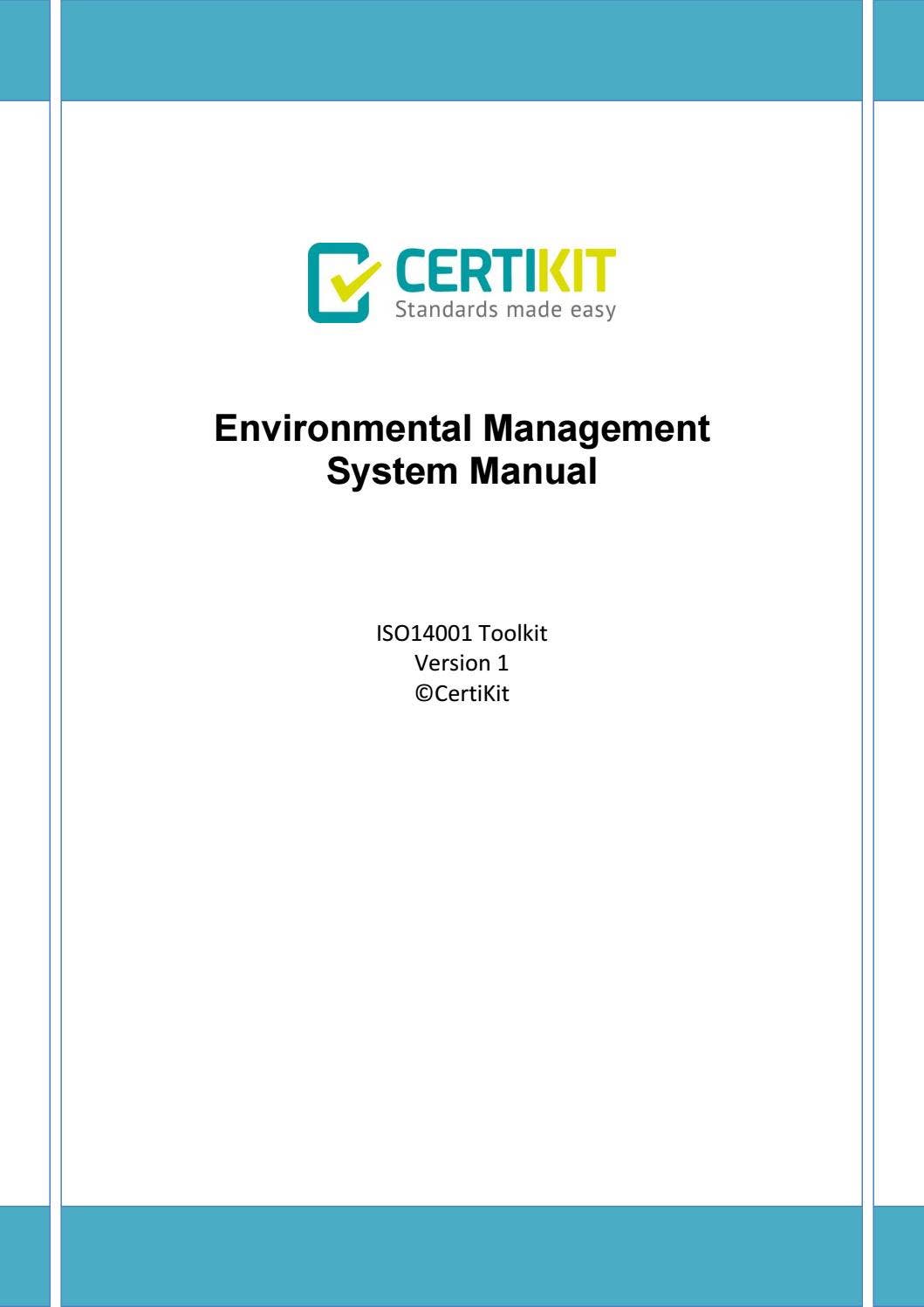 EMS-DOC-05-2 Environmental Management System Manual by CertiKit Limited ...