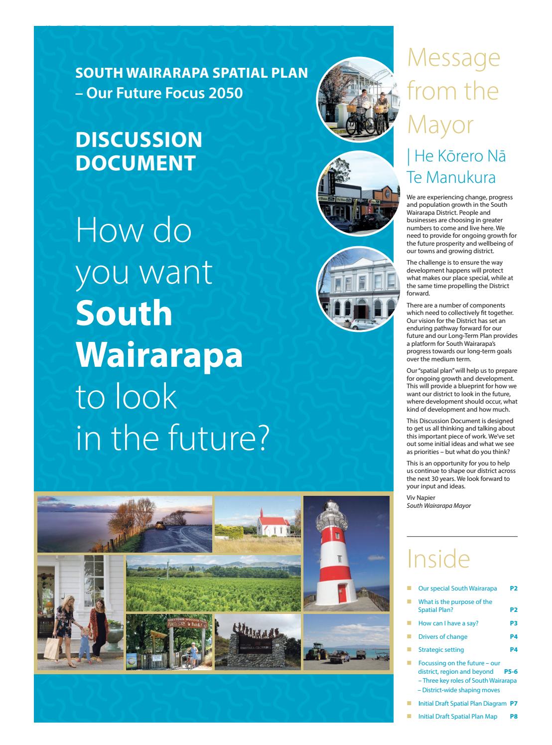 SWDC Spatial Plan by Wairarapa Times-Age - Issuu
