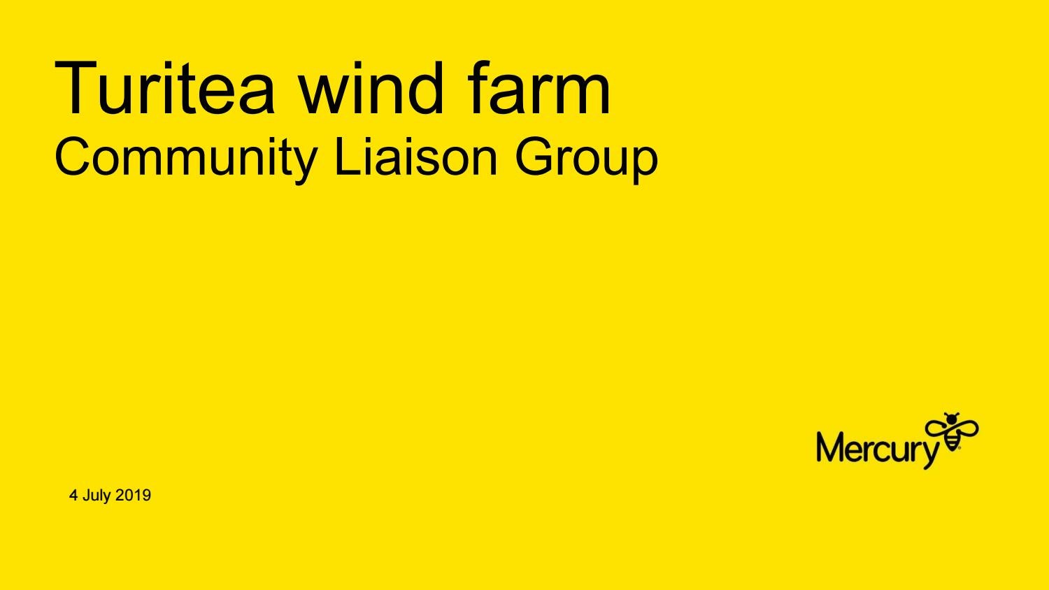 Turitea Wind Farm Presentation by Mercury - Issuu