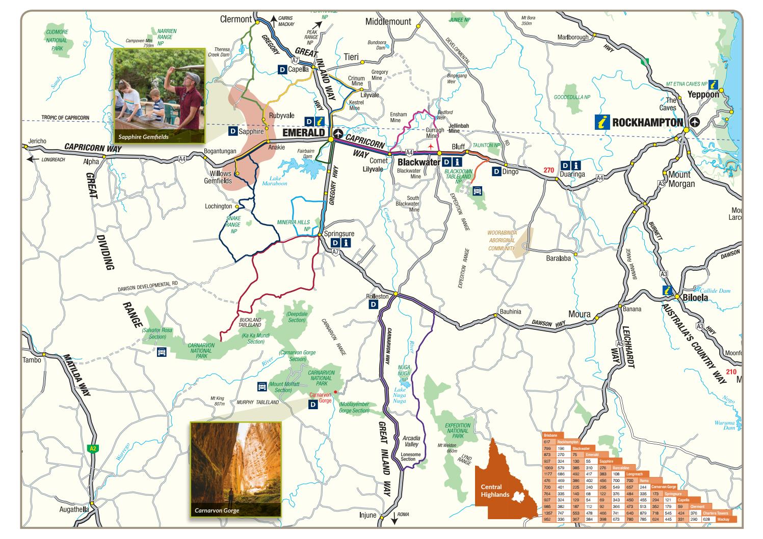 Central Highlands Touring Map by Vink Publishing - Issuu