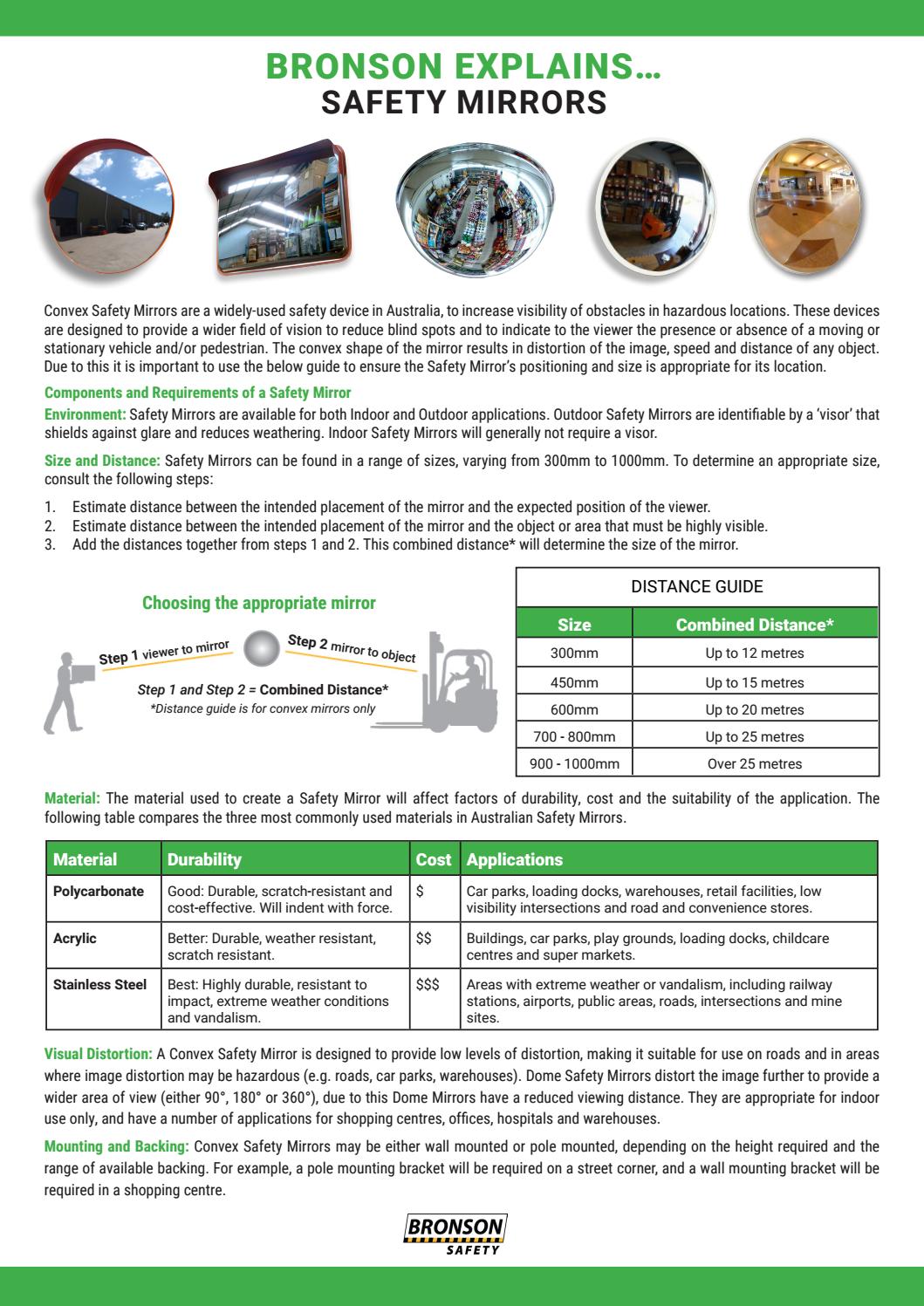 Bronson Explains: Safety Mirrors by bronsonsafety - Issuu