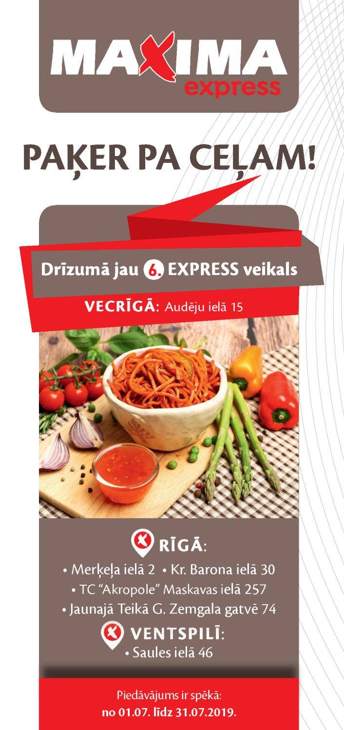 MAXIMA EXPRESS | 01.07.-31.07. by Maxima Latvija - Issuu