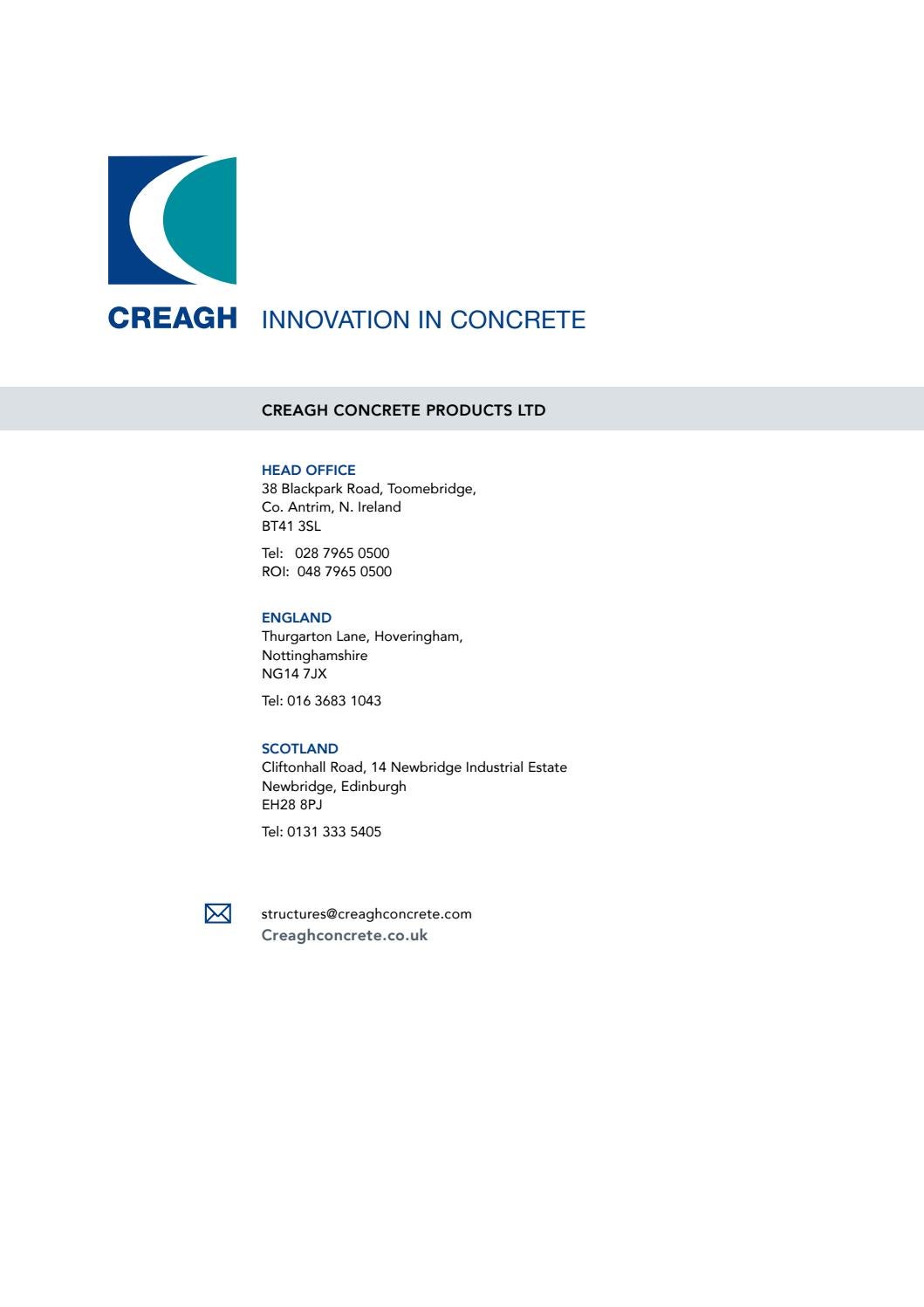 Structural Precast Range by creaghconcrete - Issuu