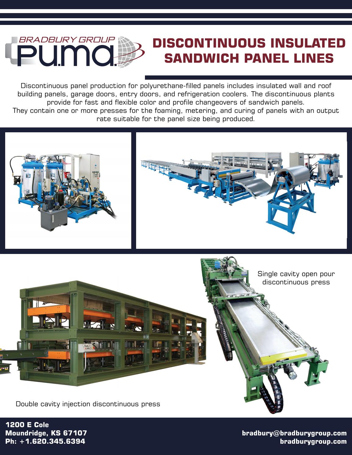 Bradbury Discontinuous Insulated Sandwich Panel Lines by The Bradbury ...