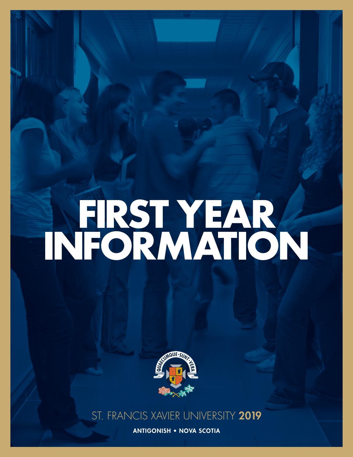 StFX First Year Information Book 2019 by Stfx University - Issuu