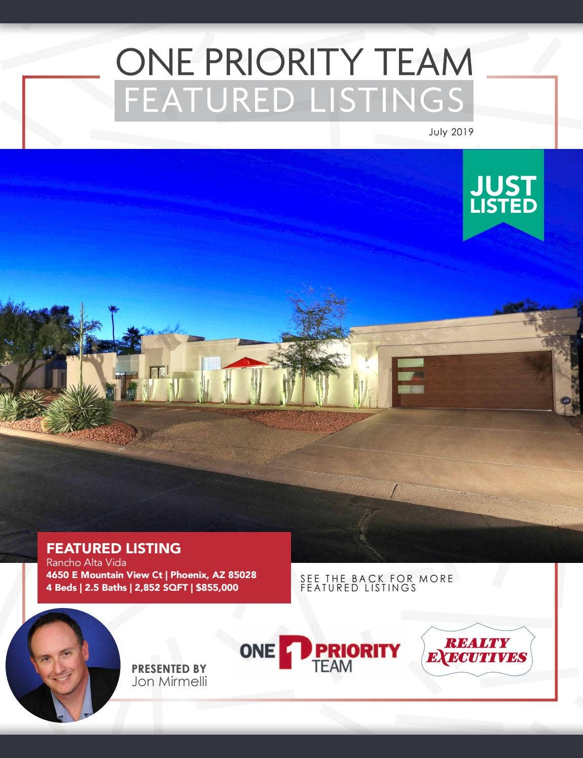 Jon Mirmelli | One Priority Team Featured Listings by Prime Source ...