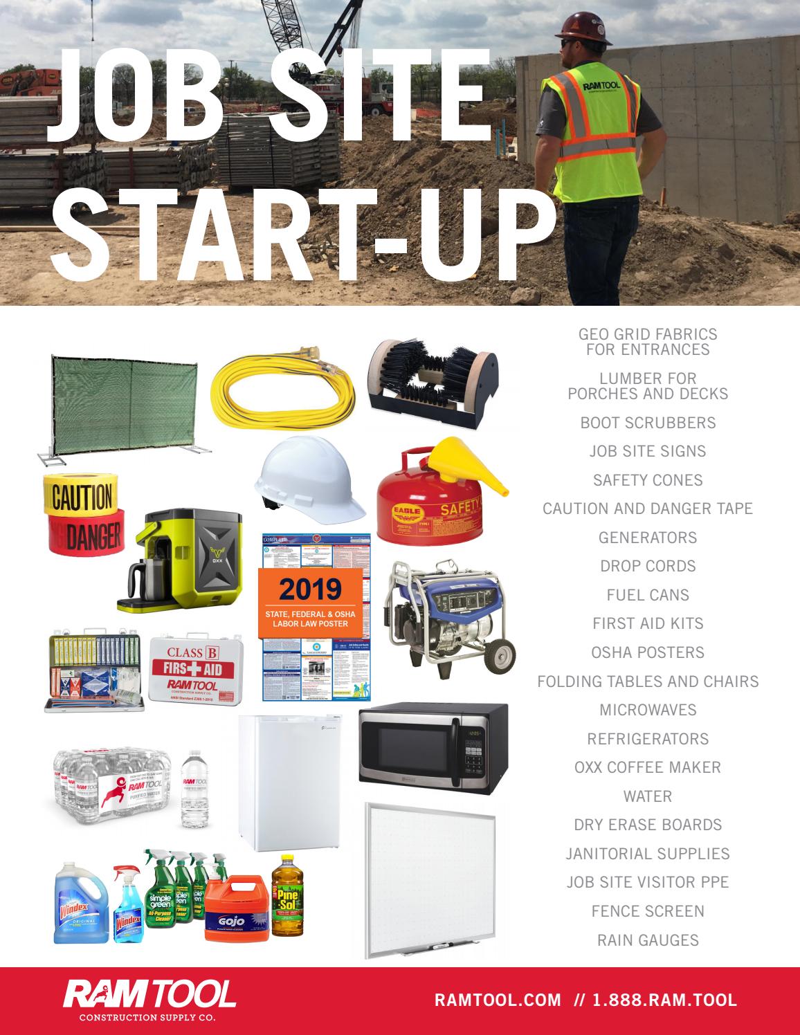 Job Site Start-up Flyer by Ram Tool Construction Supply Co. - Issuu