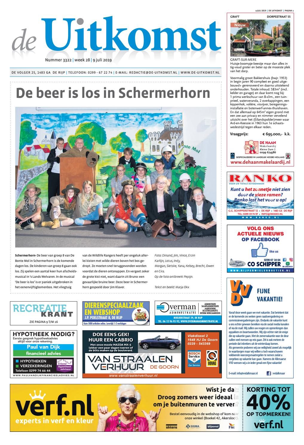 De Uitkomst, week 28 2019 by Uitgeverij De Uitkomst - Issuu