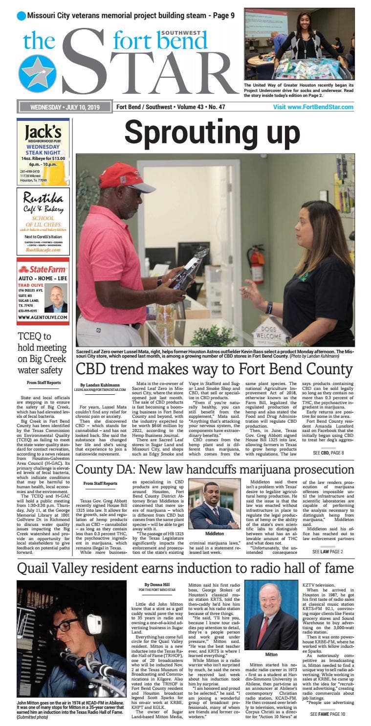 07-10-2019 Edition of the Fort Bend Star by Fort Bend Star | Fort Bend ...