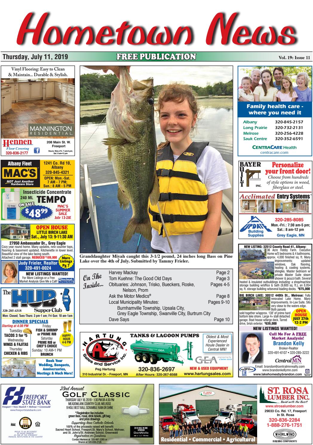 Hometown News July 11, 2019 by Hometown News - Issuu