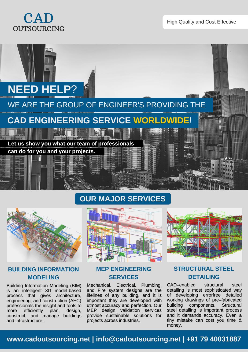 CAD Outsourcing - Get professional Detailing and modeling services by ...