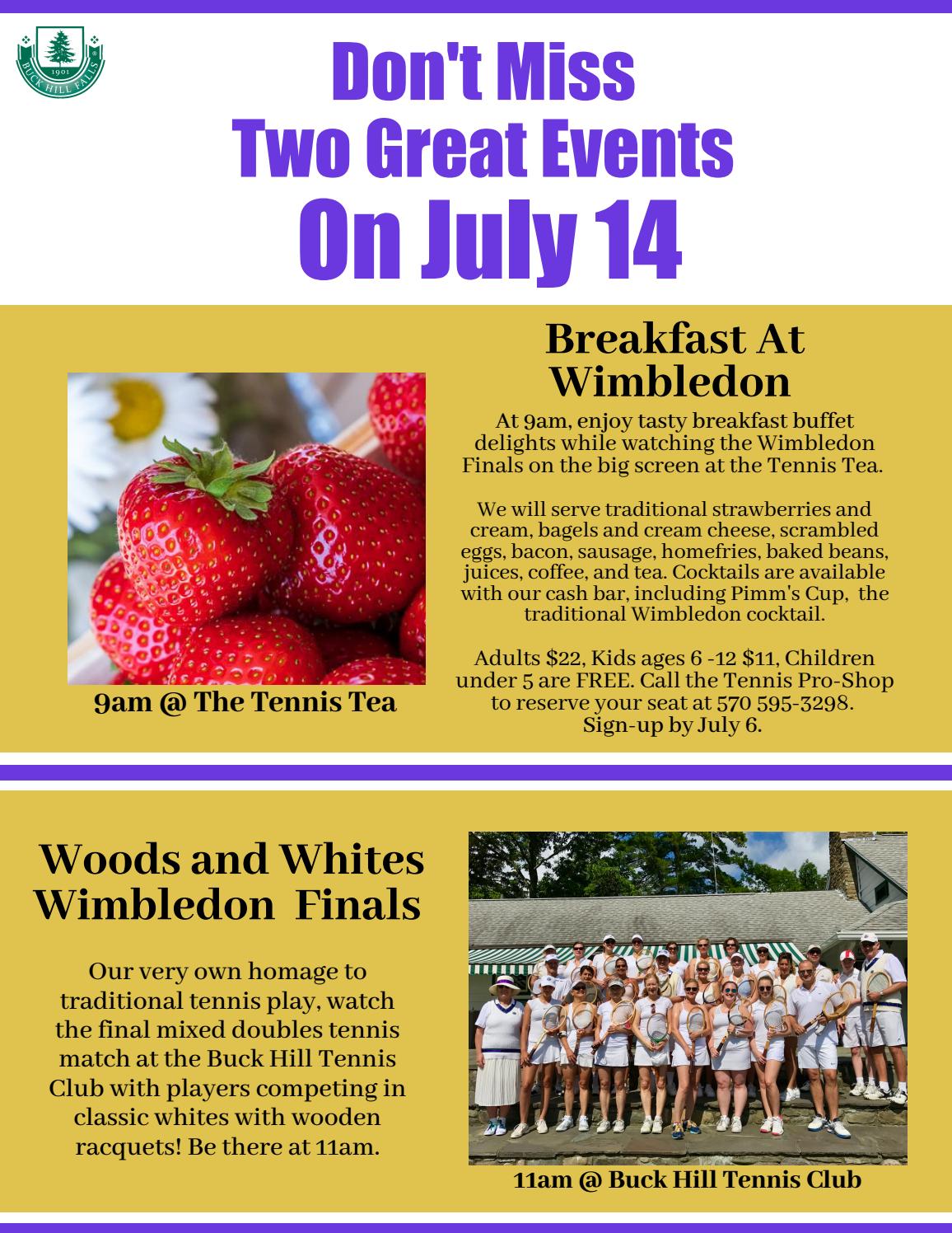 Woods and Whites Wimbledon 2019 by Buck Hill Falls - Issuu