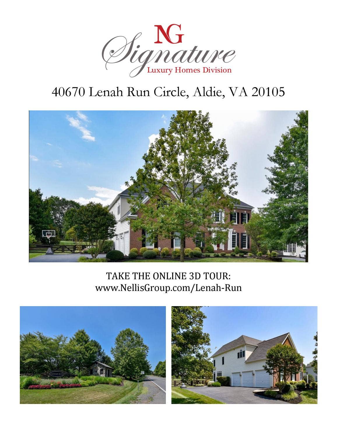 40670 Lenah Run Circle, Aldie, VA 20105 by Nellis Group - Issuu