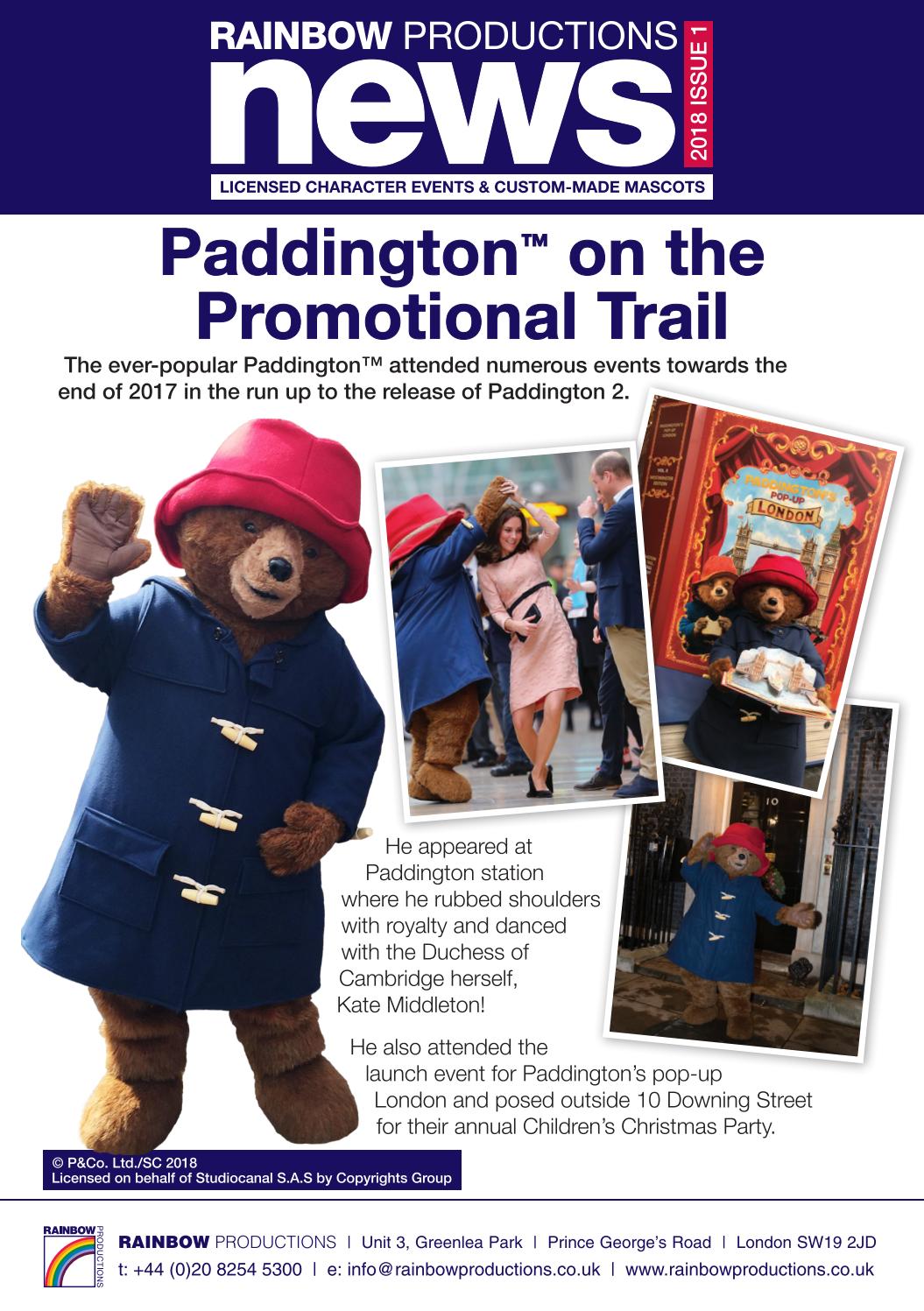 Rainbow Productions Newsletter 2018, Issue 1 by Rainbow Productions - Issuu