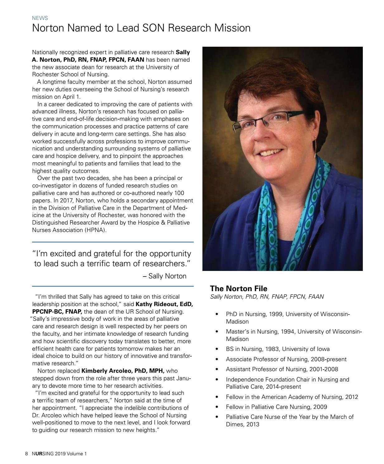 NURSING Magazine | 2019 | Volume 1 by University of Rochester Medical ...