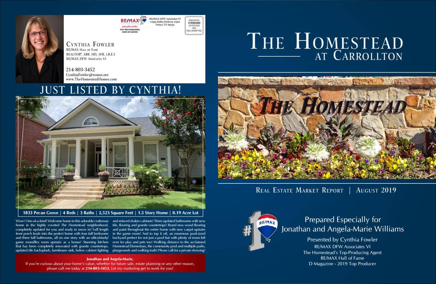 Cynthia Fowler - The Homestead at Carrollton - August 2019 by REAL ...