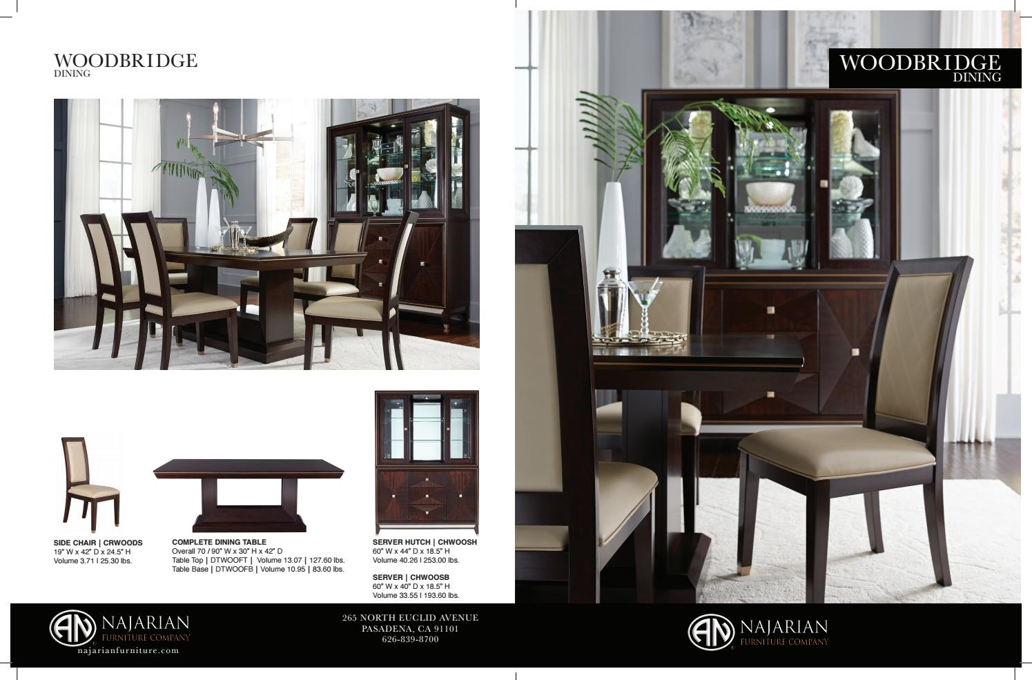 Woodbridge Dining by Najarian Furniture Company - Issuu