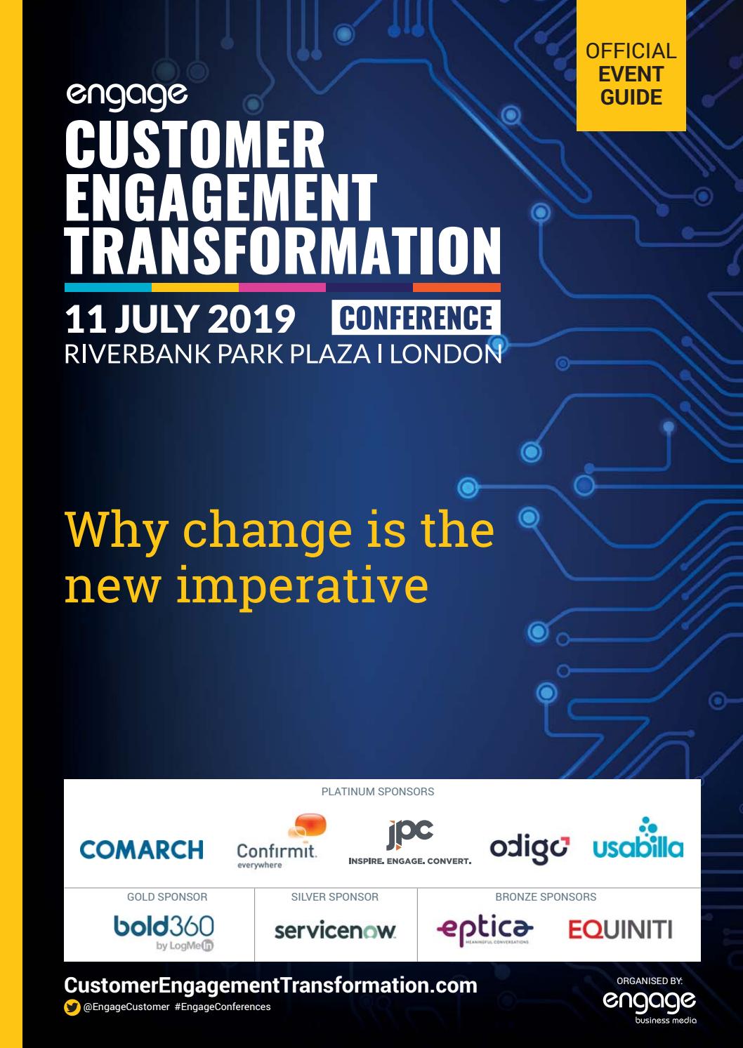 2019 Customer Engagement Transformation Conference by Engage Business ...