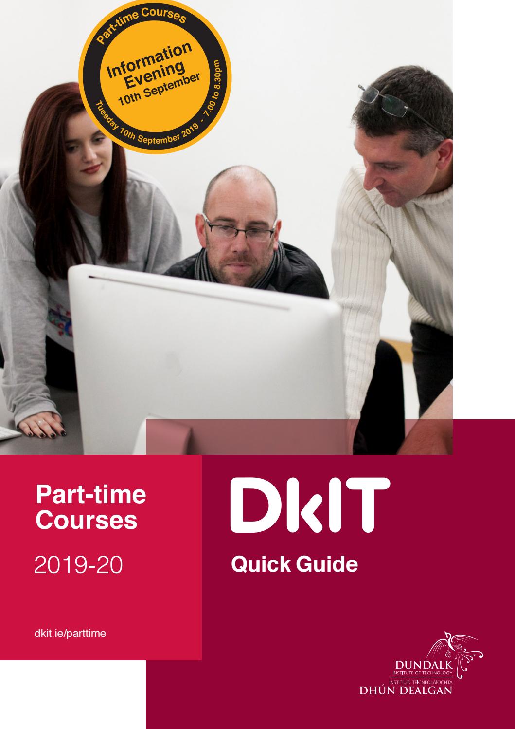 DkIT Part-time Courses Quick Guide 2019-2020 by Dundalk Institute of ...