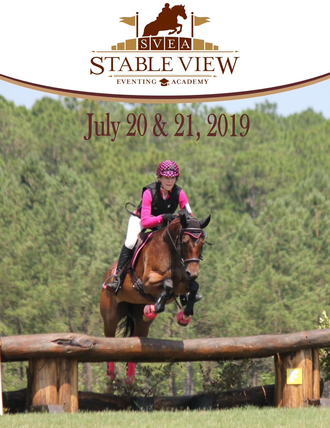 Stable View Eventing Academy - July Program by StableView - Issuu