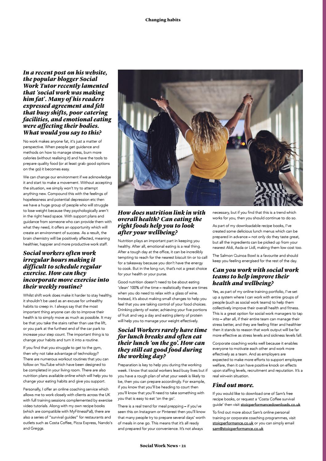 Social Work News - July to September 2019 by Social Work News Magazine ...