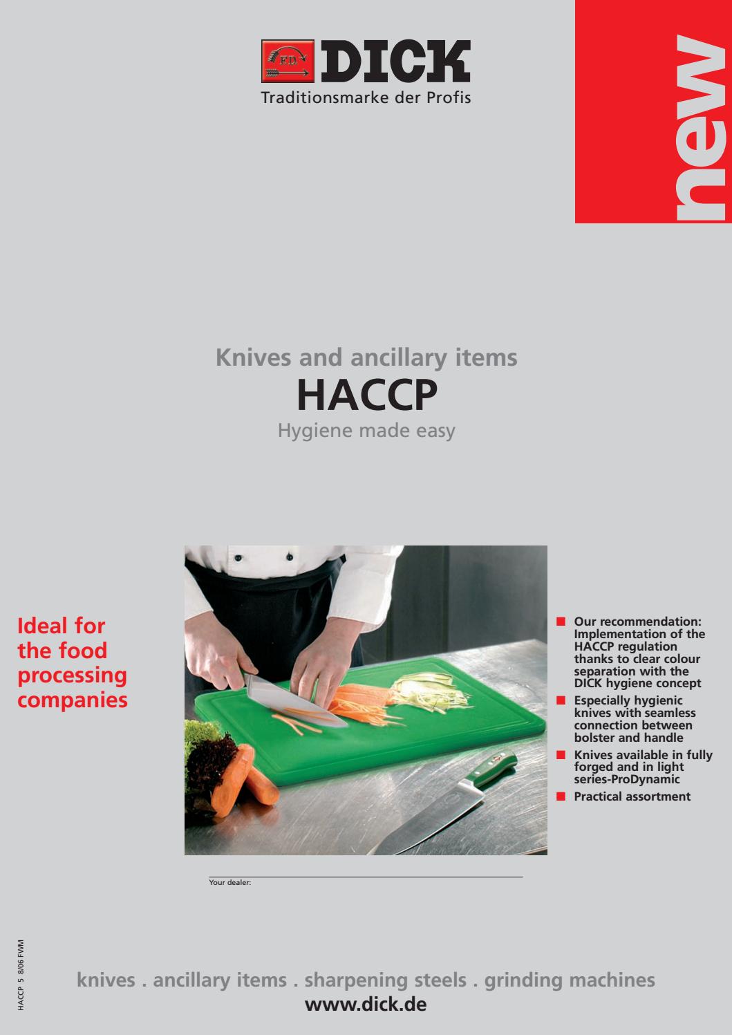 HACCP Products by F. Dick - Available At Mad Cow Cutlery by Diammark ...