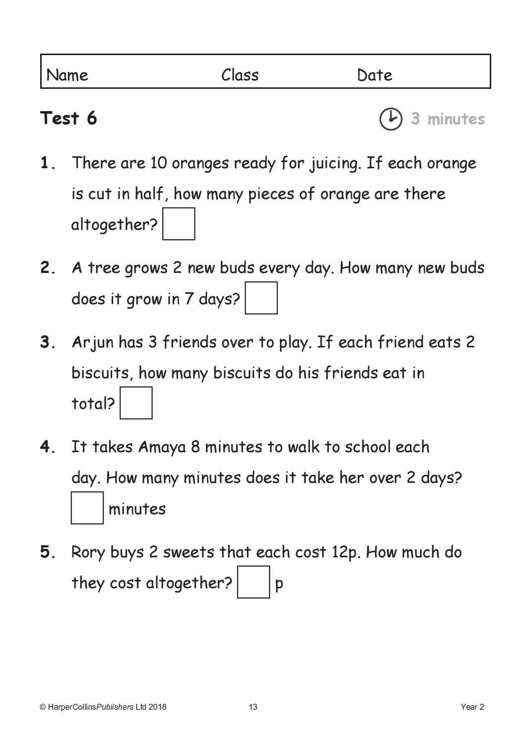 Times Tables Tests up to 12x12 by Collins - Issuu