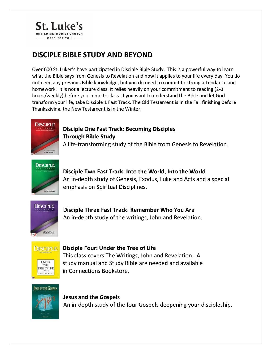 Disciple Bible Study by St. Luke's UMC - Issuu