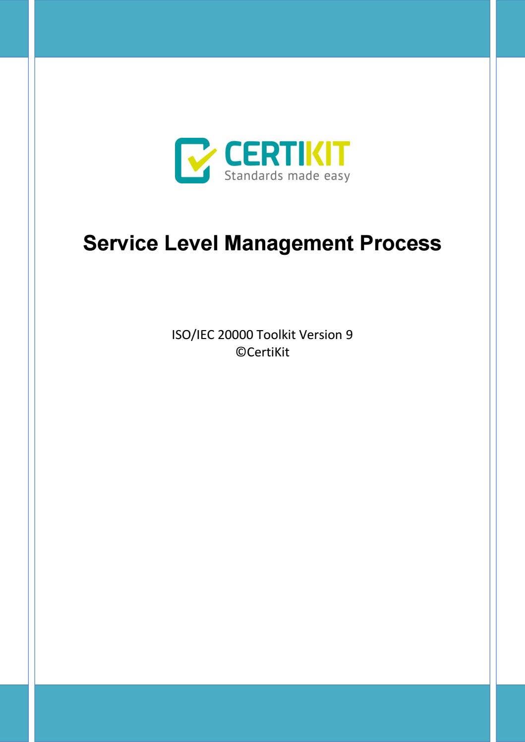 SMS-DOC-083-7 Service Level Management Process by CertiKit Limited - Issuu
