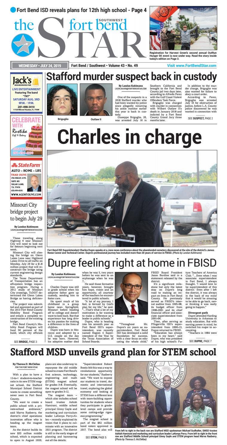 07-24-2019 Edition of the Fort Bend Star by Fort Bend Star | Fort Bend ...